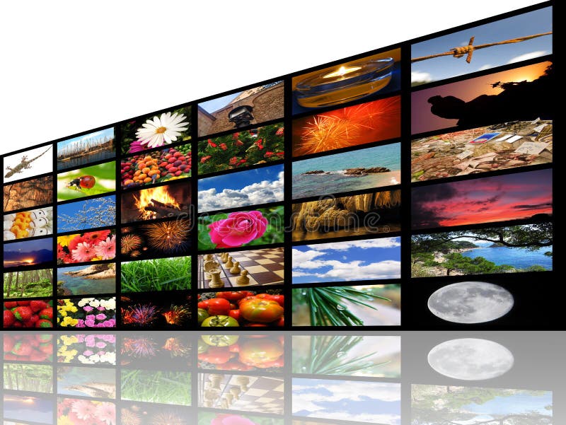 Screens multimedia panel stock illustration. Illustration of business ...