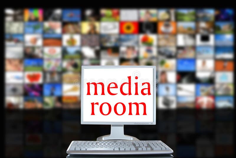 Media room stock photo. Image of digital, display, technology - 12394526