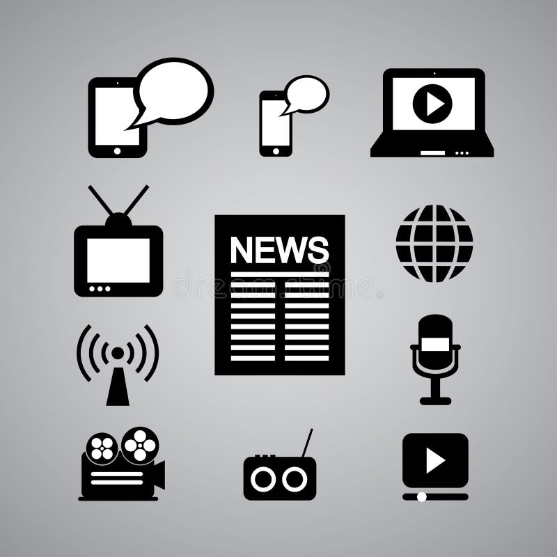 Media symbol stock illustration. Illustration of communication - 33100025