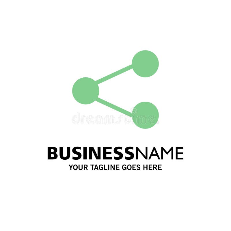 Media, Share, Social, Sharing Business Logo Template. Flat Color Stock ...