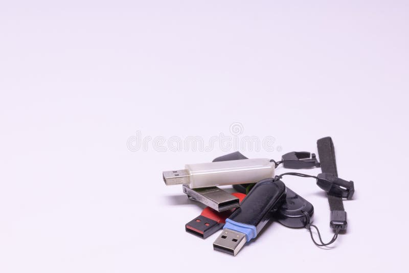 Media Storage Devices Also Called Pen Drives or Flash Drives Stock ...