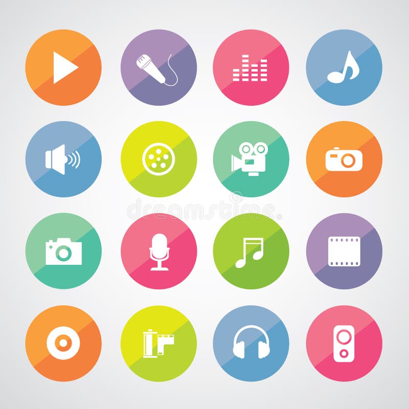 Media symbol stock illustration. Illustration of communication - 33100025