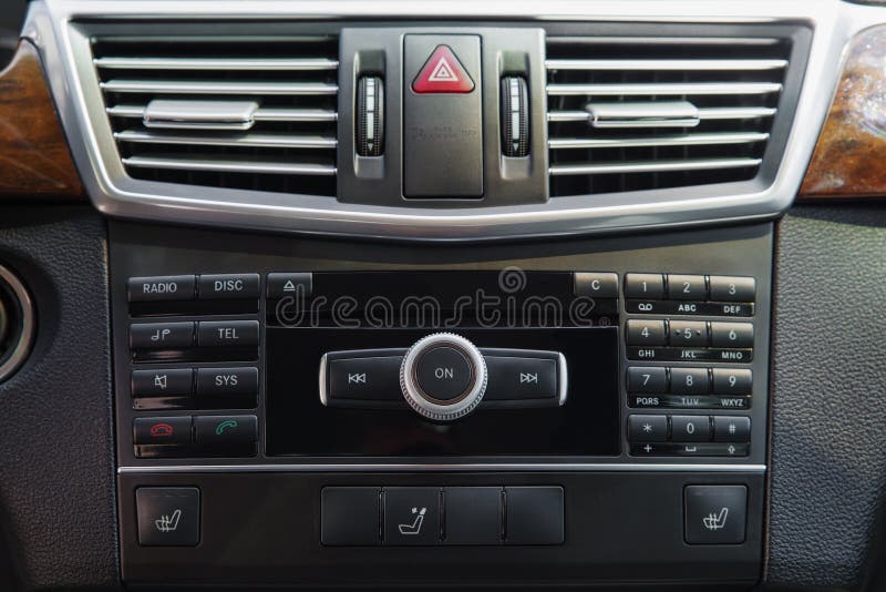 Media System on the Control Panel of the Car Stock Image - Image of ...