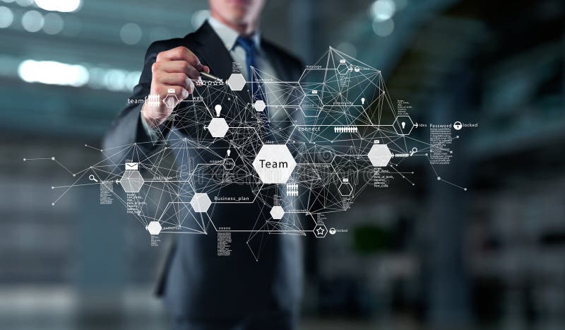 Media Technologies for Business. Mixed Media Stock Illustration ...