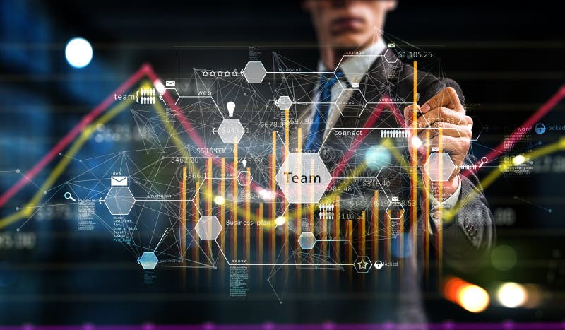 Media Technologies for Business. Mixed Media Stock Image - Image of ...