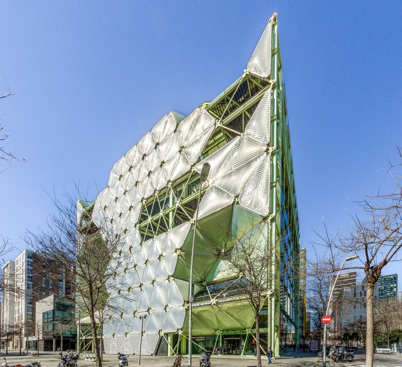MEDIA Tic Building in Barcelona Editorial Photo - Image of city, energy ...