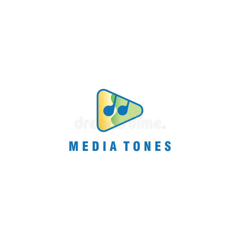 Media Tone Logo Design Illustration Vector Stock Illustration ...
