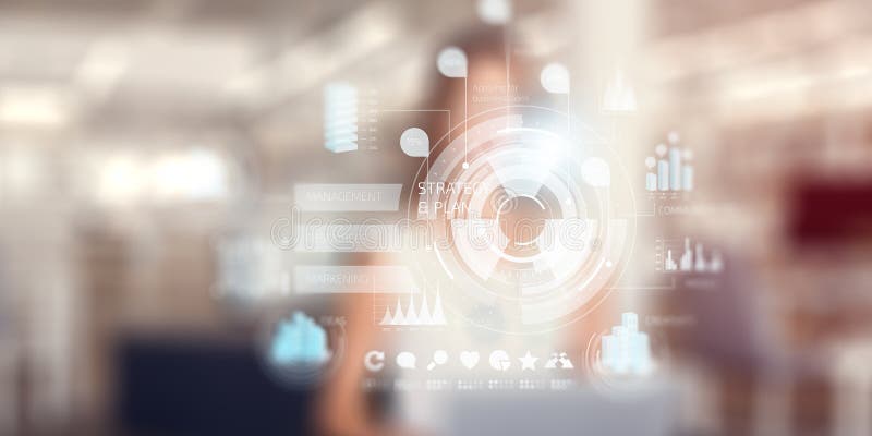 Innovative Technology Background. Mixed Media Stock Photo - Image of ...