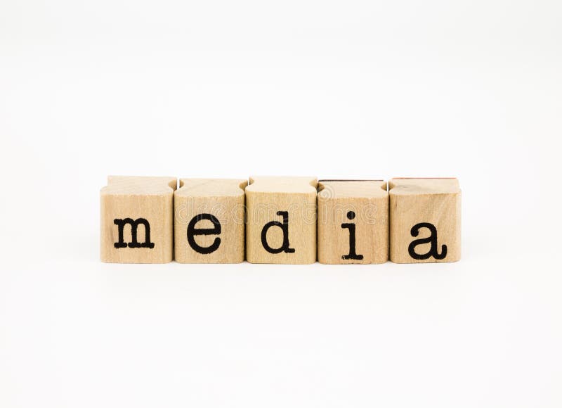 Media Wording, Communication and Business Concept Stock Image - Image ...