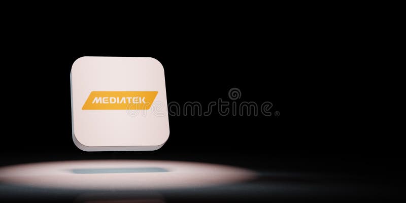 MediaTek App Icon Spotlighted on Black Background Editorial Stock Photo ...