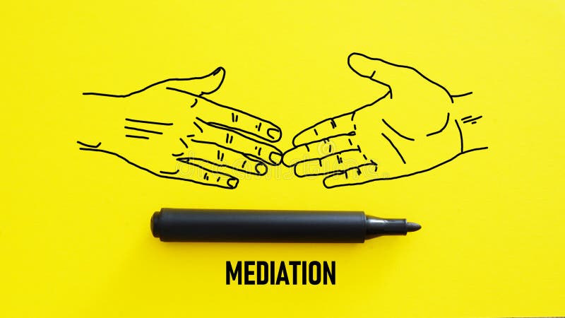 The Mediation, the Role of the Mediator and Agreement Stock Image ...