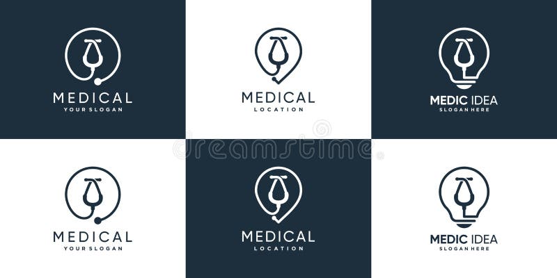 Medic Logo Collection with Creative Element Concept Premium Vector ...