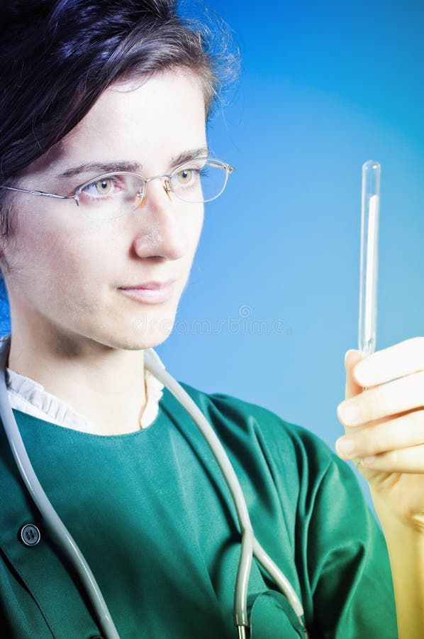 Nurse Reading Thermometer Stock Photos - Free & Royalty-Free Stock ...