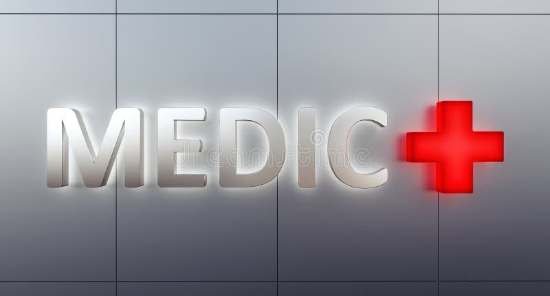 Medic Sign On The Gold Border Picture. Image: 20847047