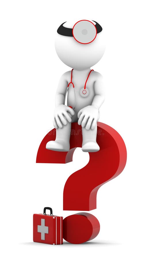 Funny Cartoon Scientist with a Question Mark Stock Vector ...