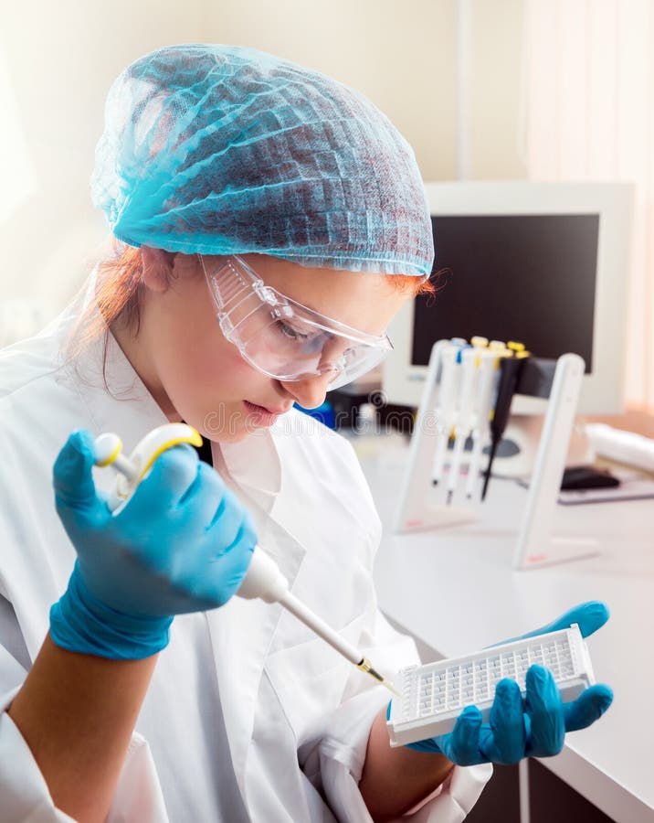 Medic Staff at Work in the Laboratory. Background. Stock Photo - Image ...