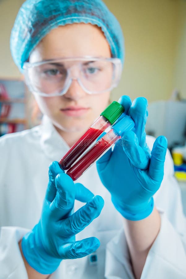Medic Staff at Work in the Laboratory. Background. Stock Photo - Image ...