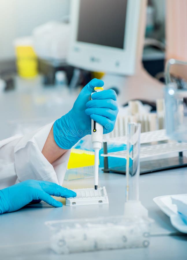 Medic staff at work stock image. Image of medicine, biotechnology ...