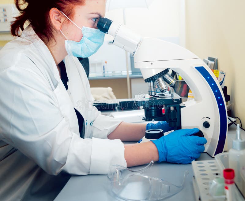 Medic Staff at Work in the Laboratory. Stock Image - Image of chemical ...