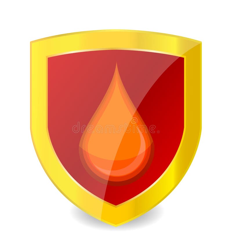 Medic Symbol Blood Drop Red Color Stock Vector - Illustration of design ...