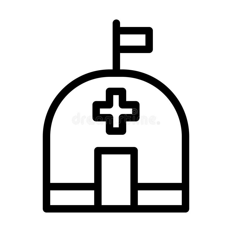 Medic Thick Line Icon stock illustration. Illustration of medic - 271948628