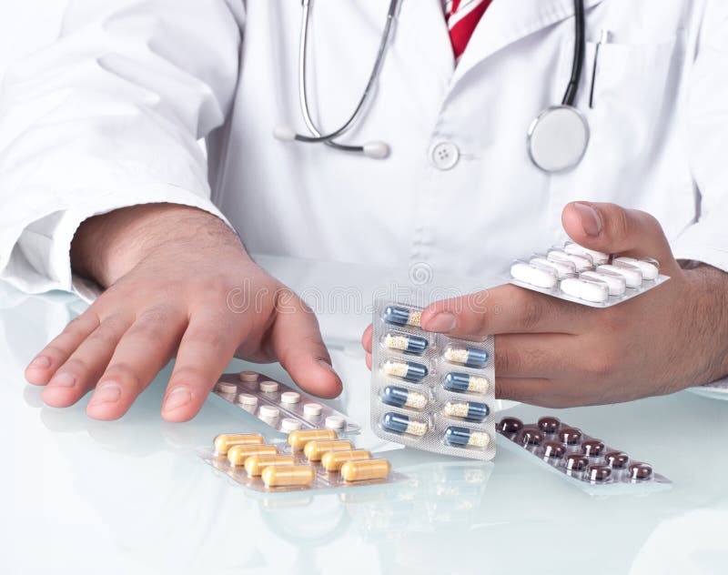 Medical stock photo. Image of hold, drugs, desk, closeup - 21591570