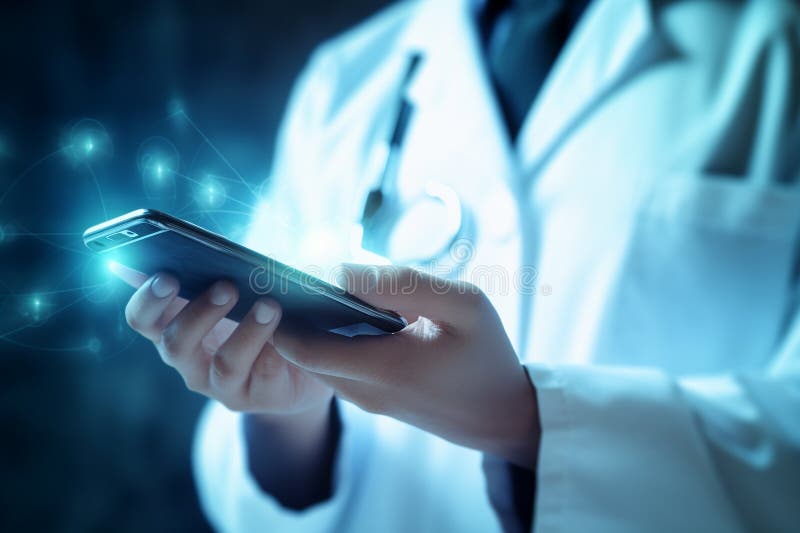 Medical Abstract Background Medical Digital Symbol Graphic. Generative ...