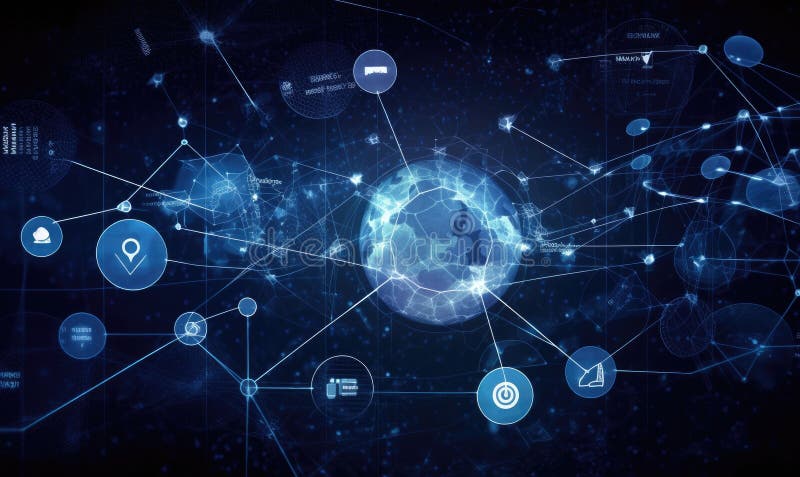 Medical Abstract in Healthcare Networking Background Creating Using ...