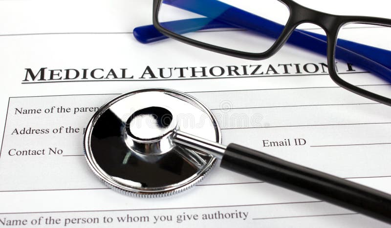 Medical authorization form stock photo. Image of authorization - 4341460