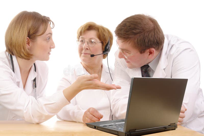 Medical advice stock photo. Image of headset, health, clinic - 4373306