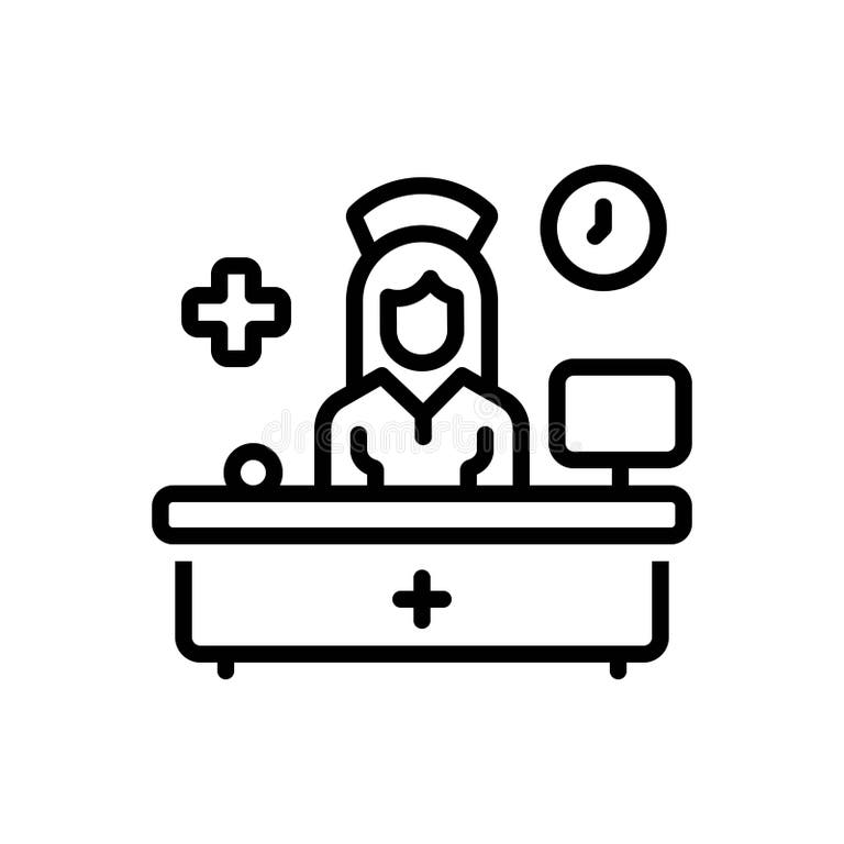 Black Line Icon for Medical Advice, Medical and Health Stock Vector ...