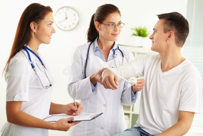 Medical aid stock photo. Image of male, assistance, patient - 27937422