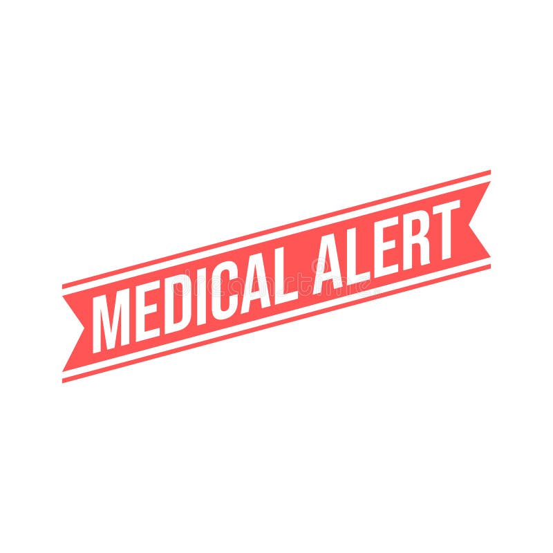 Medical Alert Rubber Stamp Vector Template Stock Vector - Illustration ...