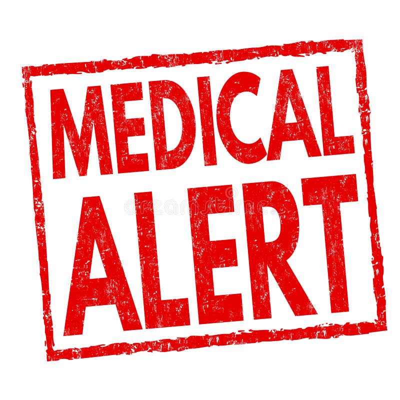 Medical Alert Sign or Stamp Stock Vector - Illustration of alert, label ...