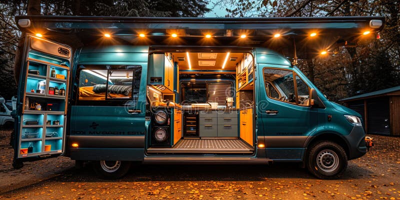 Medical Ambulance Van, Equipped with Everything Necessary for First Aid ...