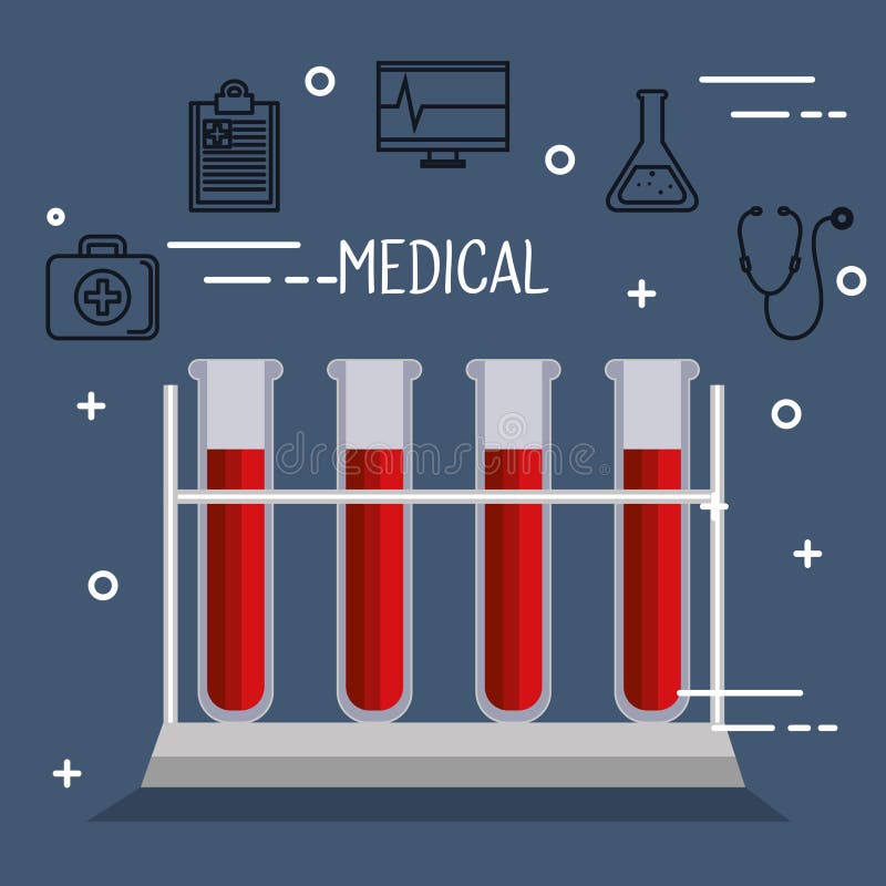 Medical analysis design stock illustration. Illustration of scientific ...