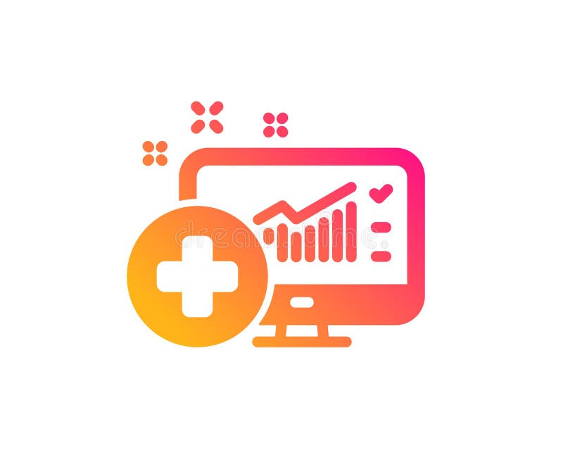 Medical Analytics Icon. Hospital Statistics Sign. Vector Stock Vector ...