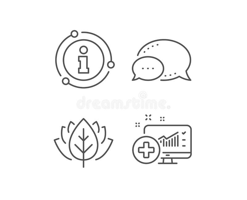Medical Analytics Line Icon. Hospital Statistics Sign. Vector Stock ...