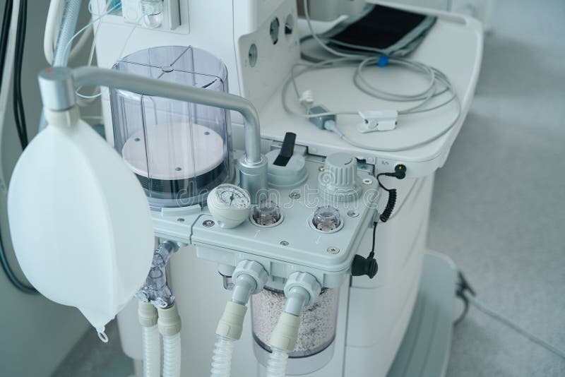 Medical Anesthesia Machine in the Operating Room Stock Photo - Image of ...