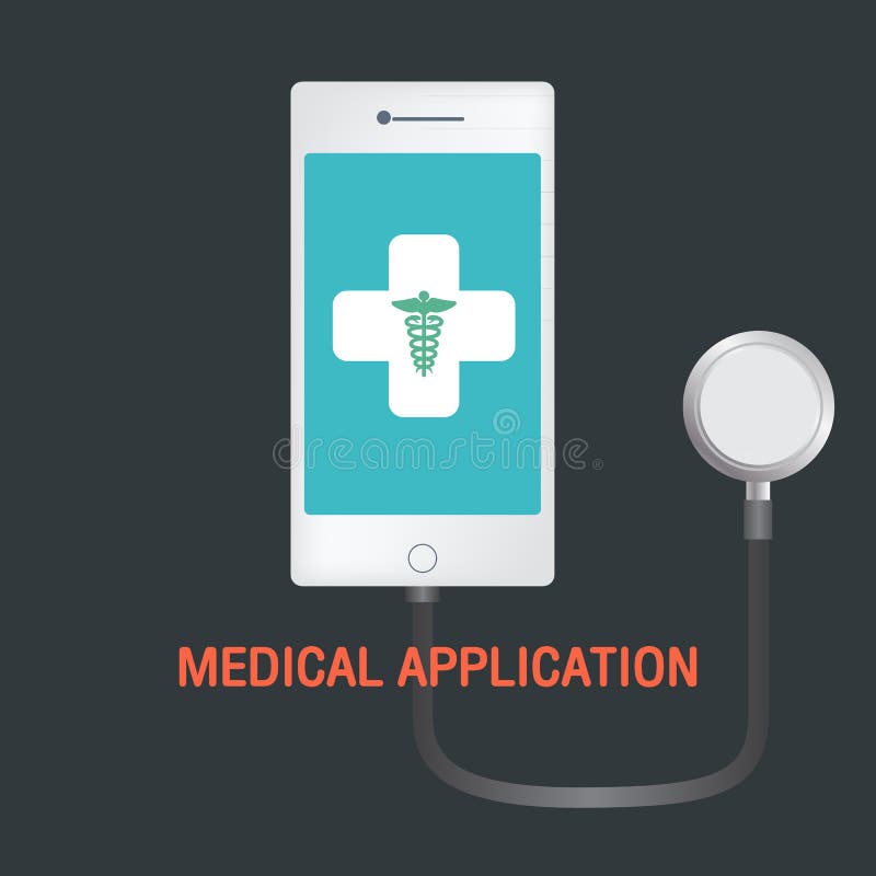 Medical Application Logo Vector Stock Vector - Illustration of ...