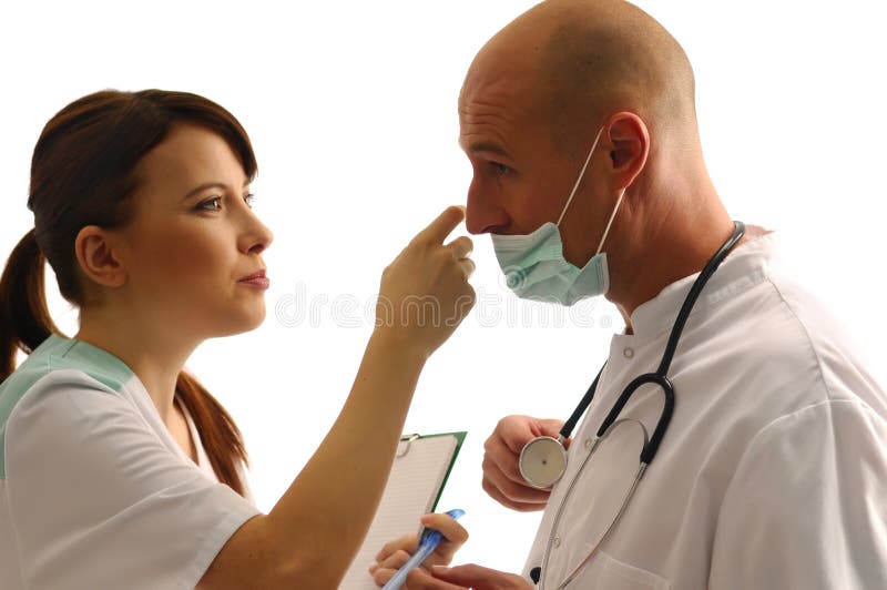 Medical assistants stock image. Image of hands, isolated - 17731755