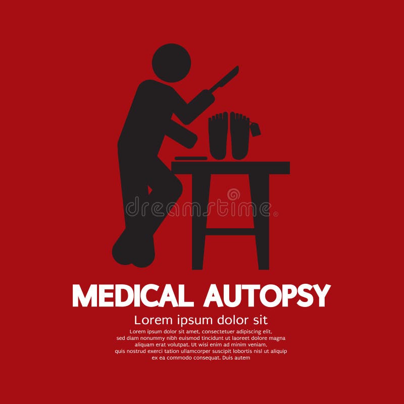 Medical Autopsy Graphic stock vector. Illustration of people - 43188519