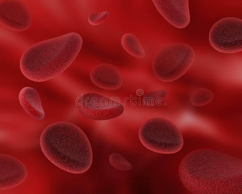 Medical Background with Close Up of Blood Cells Stock Illustration ...