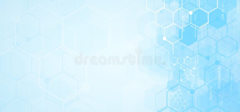 Medical Background Design. Geometric Abstract Background with Hexagons ...