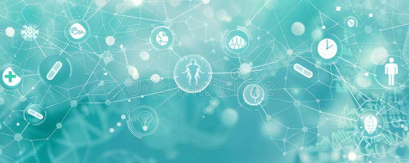 Medical Background Featuring a Light Turquoise and White Color Scheme ...