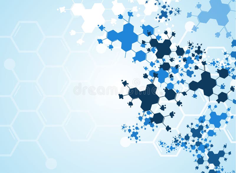 Medical Background Forms of the Molecule. Stock Vector - Illustration ...