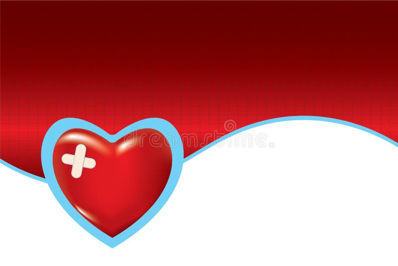 Medical Background with Heart Stock Vector - Illustration of hospital ...