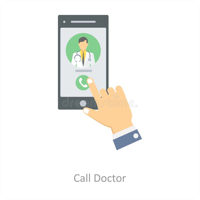 Call Doctor stock vector. Illustration of health, design - 264953799