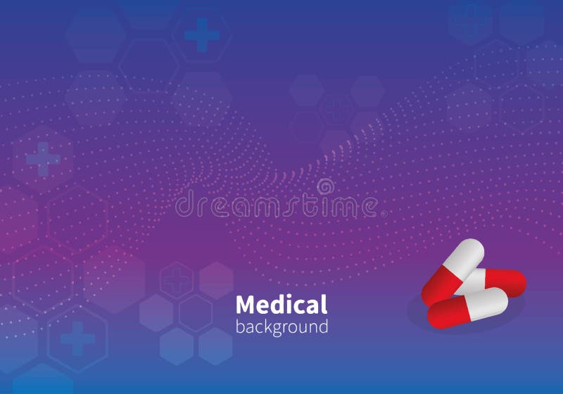 Medical Background with Medicines in Illustration and Vector Stock ...