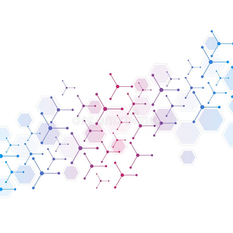 Medical Background or Science Design. Molecular Structure and Chemical ...